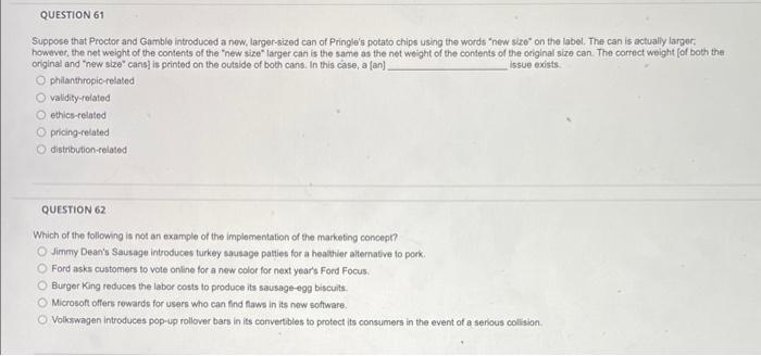 Solved The marketing concept focuses on achieving the goals | Chegg.com