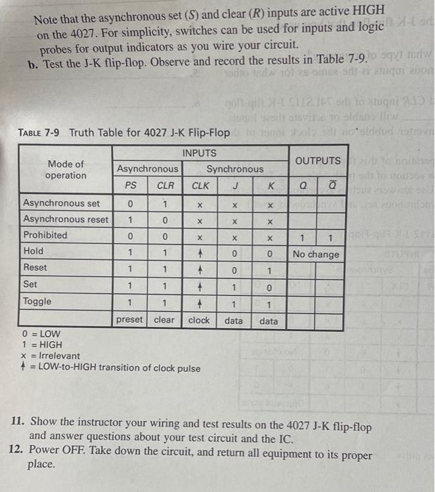 Solved Need help filling out the truth tables. Table 7-7, | Chegg.com