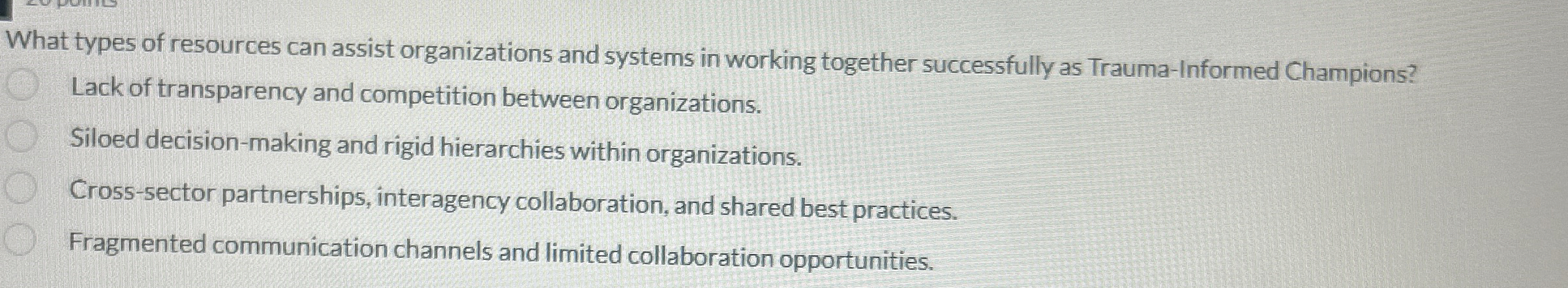 Solved What types of resources can assist organizations and | Chegg.com