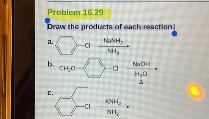 Solved Draw the products of each reaction. a. b. c. | Chegg.com