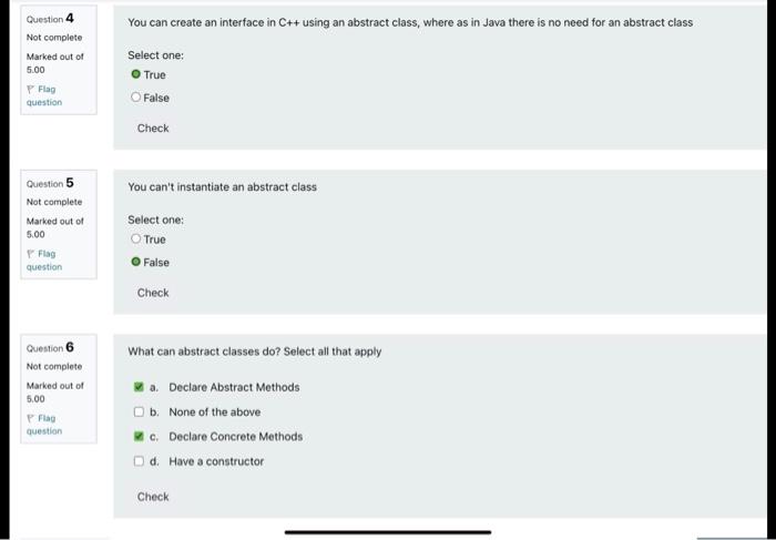 What do Java abstract class methods and interfaces | Chegg.com