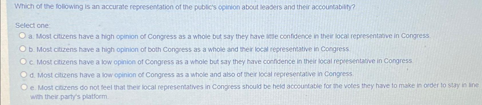 Solved Which of the following is an accurate representation | Chegg.com