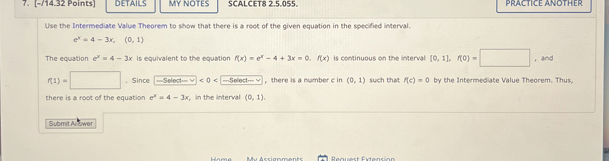 Solved Use the Intermediate Value Theorem to show that there | Chegg.com