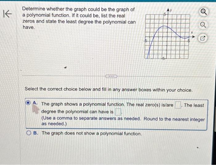 Solved Determine whether the graph could be the graph of a | Chegg.com