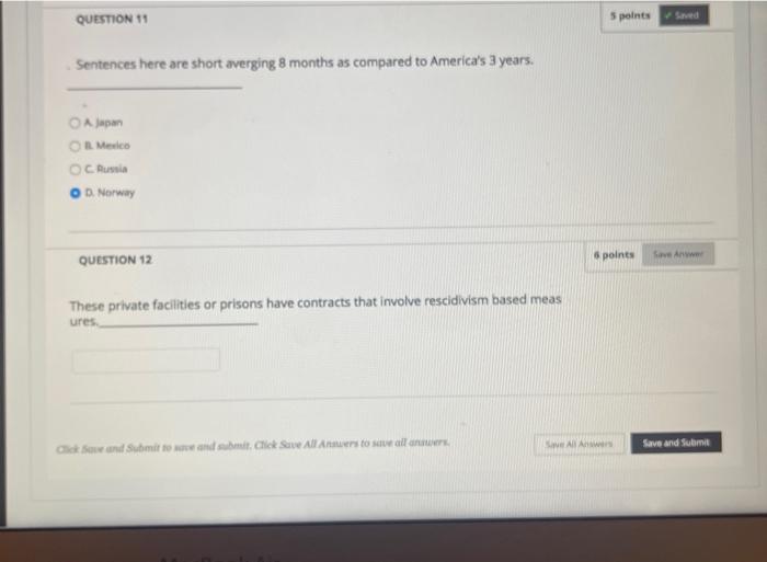 Solved QUESTION 11 5 points Swed Sentences here are short | Chegg.com