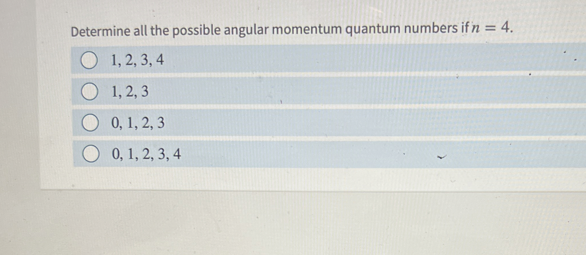 High Quality SOLUTION Determine all the possible angular momentum quantum | Chegg.com