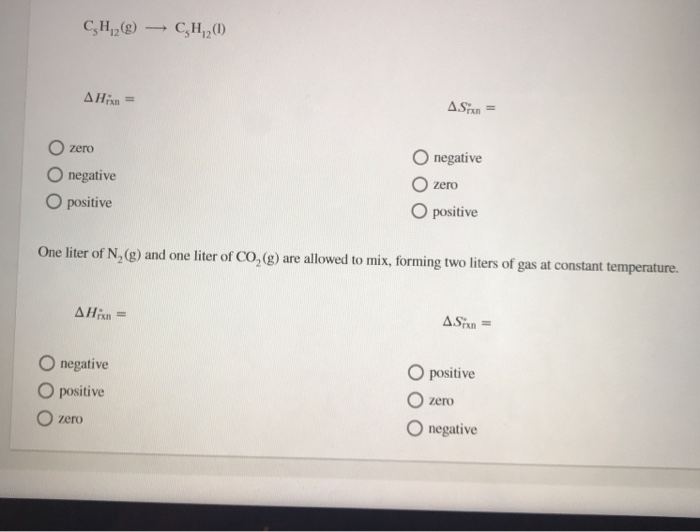 Solved CH2(g) — CH26) A Hin= ASix= O zero negative O | Chegg.com