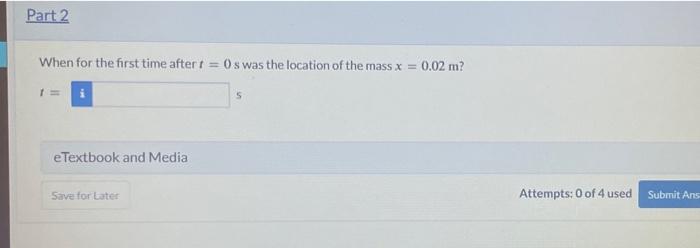 Solved When released, a particular spring-mass system will | Chegg.com