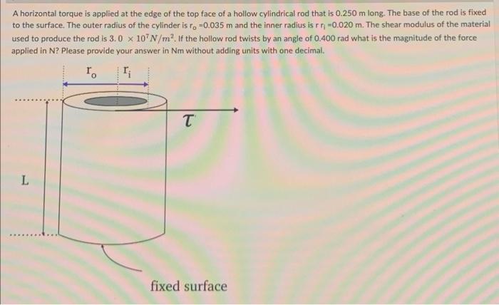 Solved A horizontal torque is applied at the edge of the top | Chegg.com