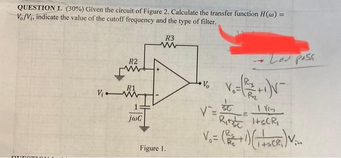 Solved QUESTION 1. (30%) Given the circuit of Figure 2. | Chegg.com
