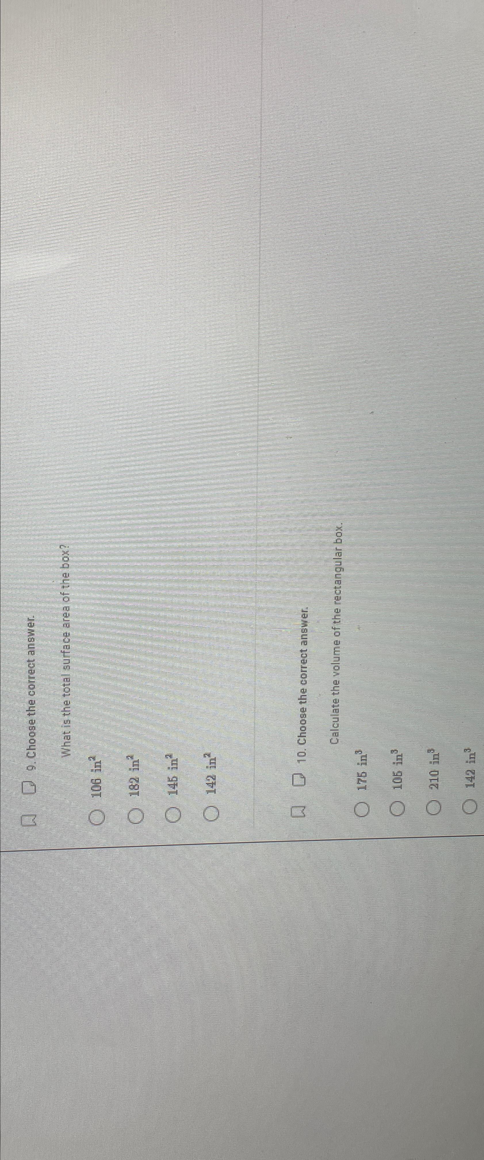 Solved A rectangular box has a length of 7 ﻿inches, width of | Chegg.com