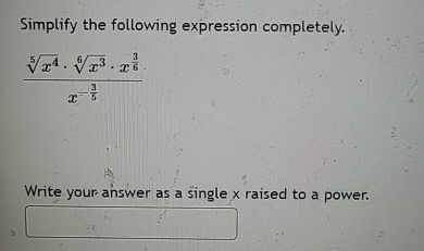 Solved Simplify the following expression | Chegg.com