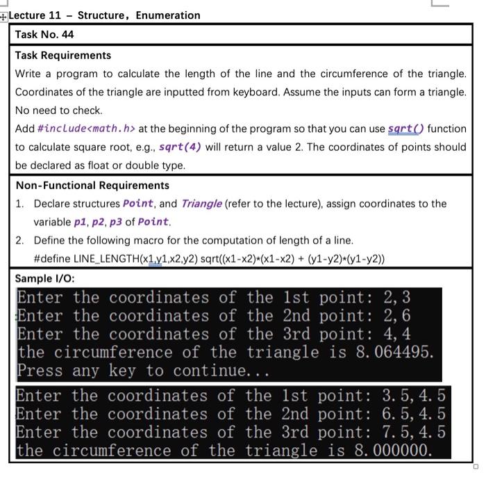 Solved Lecture 11 - Structure, Enumeration | Chegg.com