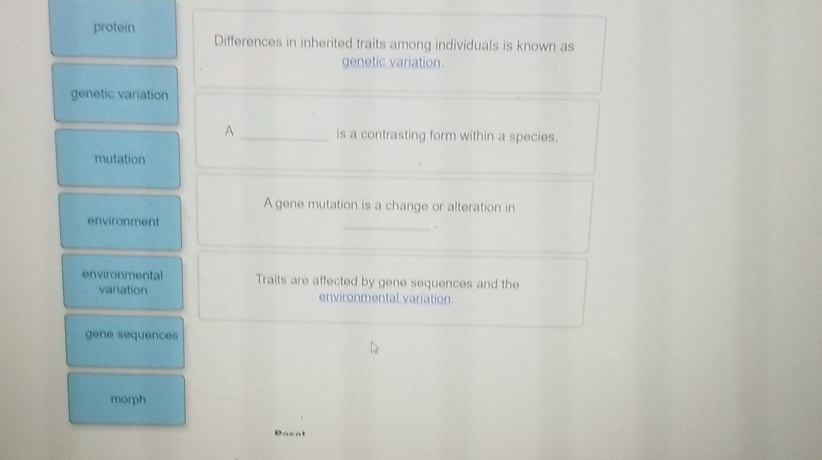 Solved proteinDifferences in inherited traits among | Chegg.com