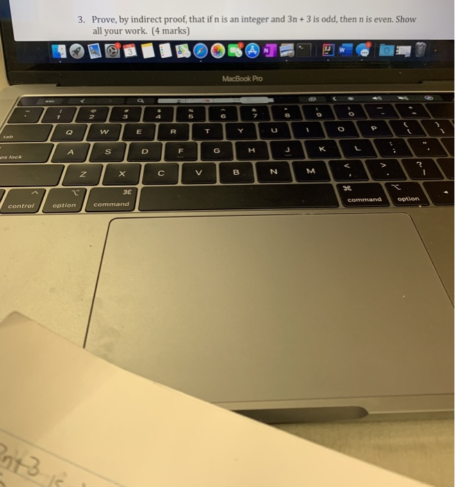 Solved 3. Prove, by indirect proof, that if n is an integer | Chegg.com