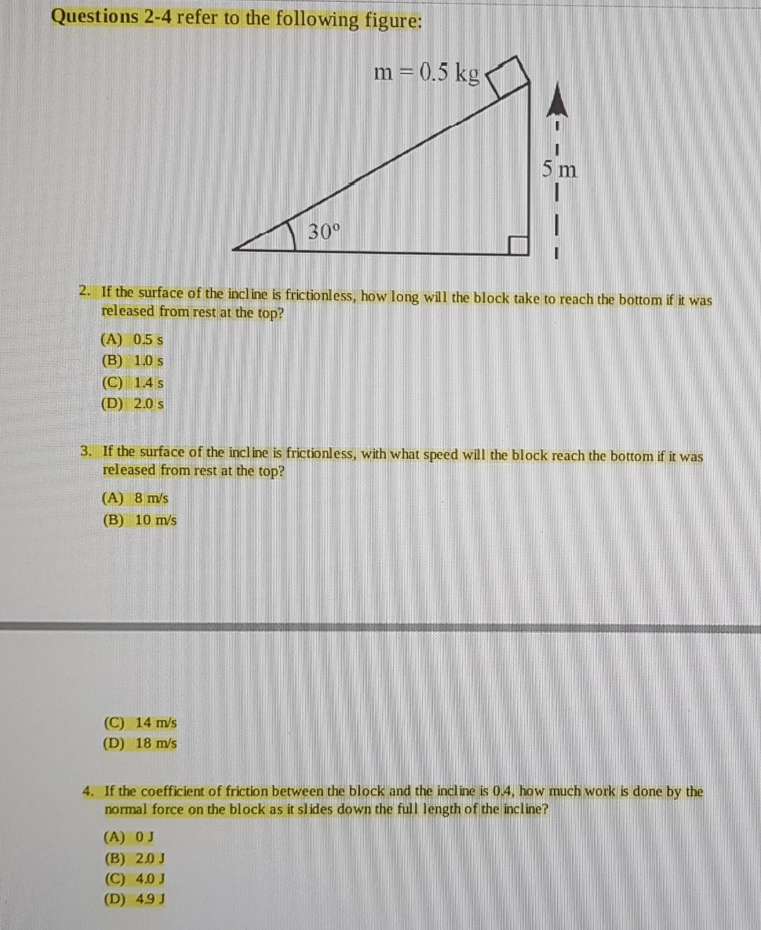 Solved Questions 2-4 refer to the following figure: 2. If | Chegg.com