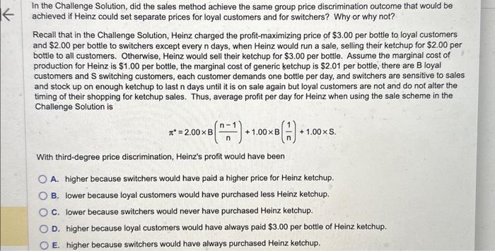 In the Challenge Solution, did the sales method | Chegg.com