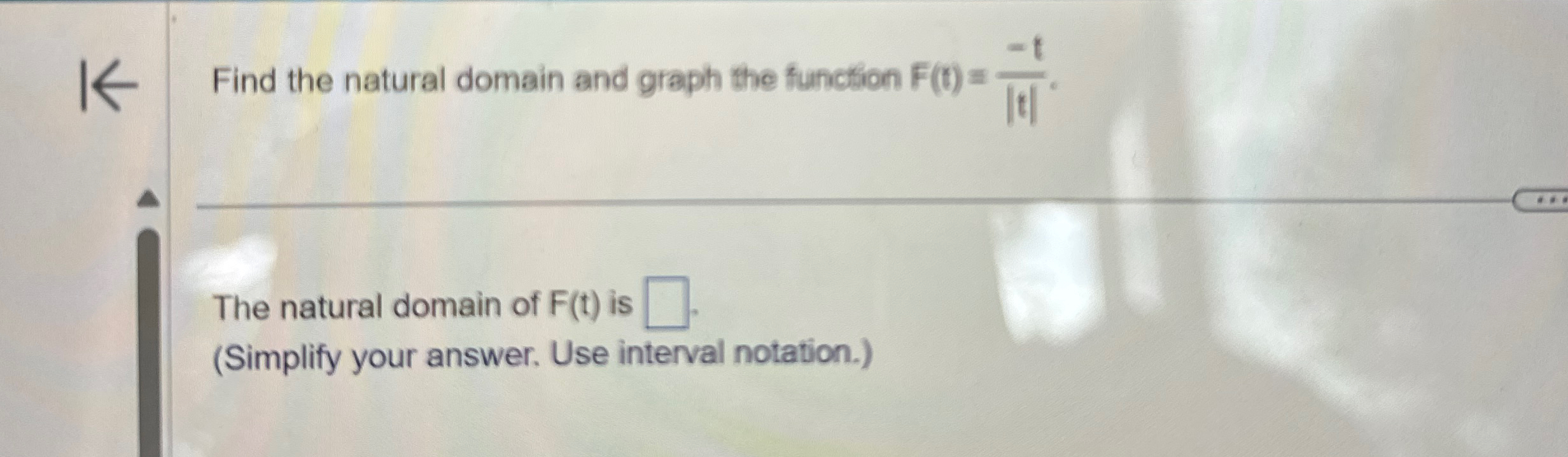 Solved Find the natural domain and graph the function | Chegg.com
