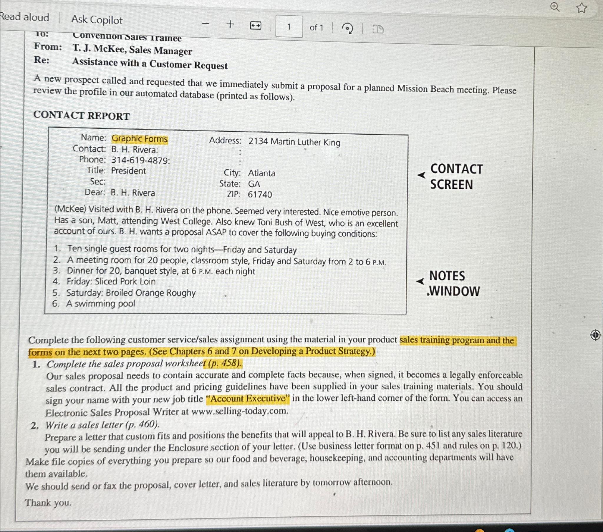 Solved Read aloudAsk Copilot10:Convenuon sales Iraneeof | Chegg.com