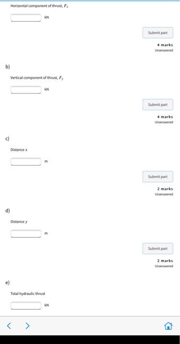 Solved Part 1: Quarter circle segment gate segment gate y | Chegg.com