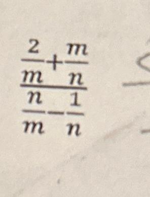 Solved mn−n1m2+nm | Chegg.com