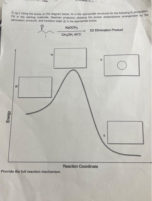 [Solved]: 2) (g-i) Using the boxes on the diagram below, fi