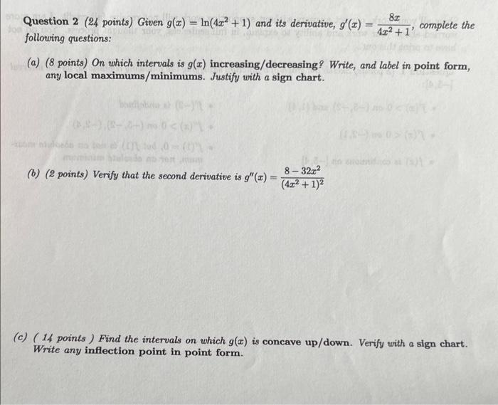 Solved Question 1 (8 points) Sketch the graph of a function | Chegg.com