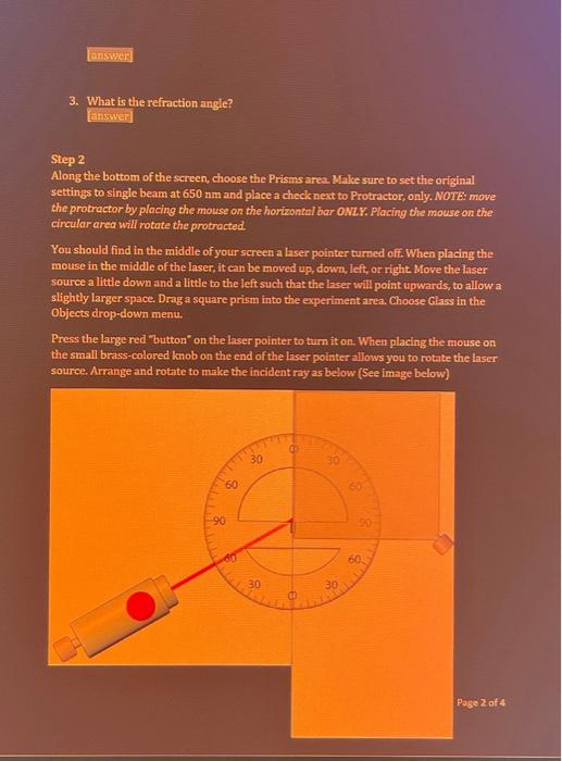 Solved 4. In the above picture, what is the incident angle? | Chegg.com