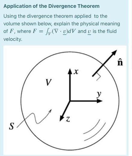 Solved Application of the Divergence Theorem Using the | Chegg.com