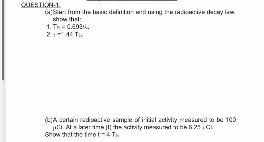 Solved (2) Calculate the effective dose (E) to an individual | Chegg.com