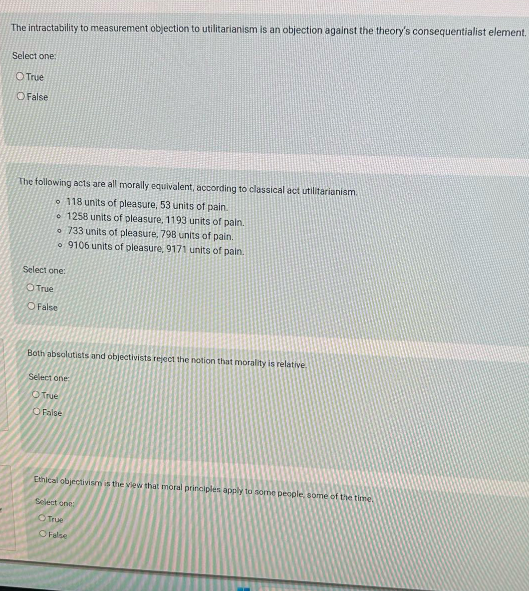 Solved The intractability to measurement objection to | Chegg.com
