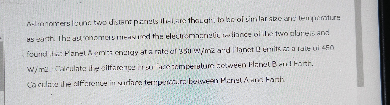 Solved Astronomers found two distant planets that are | Chegg.com