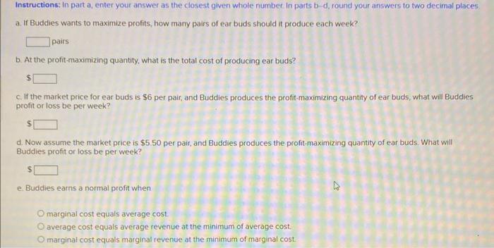 Solved The table below shows the weekly marginal cost (MC) | Chegg.com