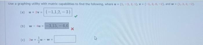 Solved Use a graphing utility with matrix capabilities to | Chegg.com