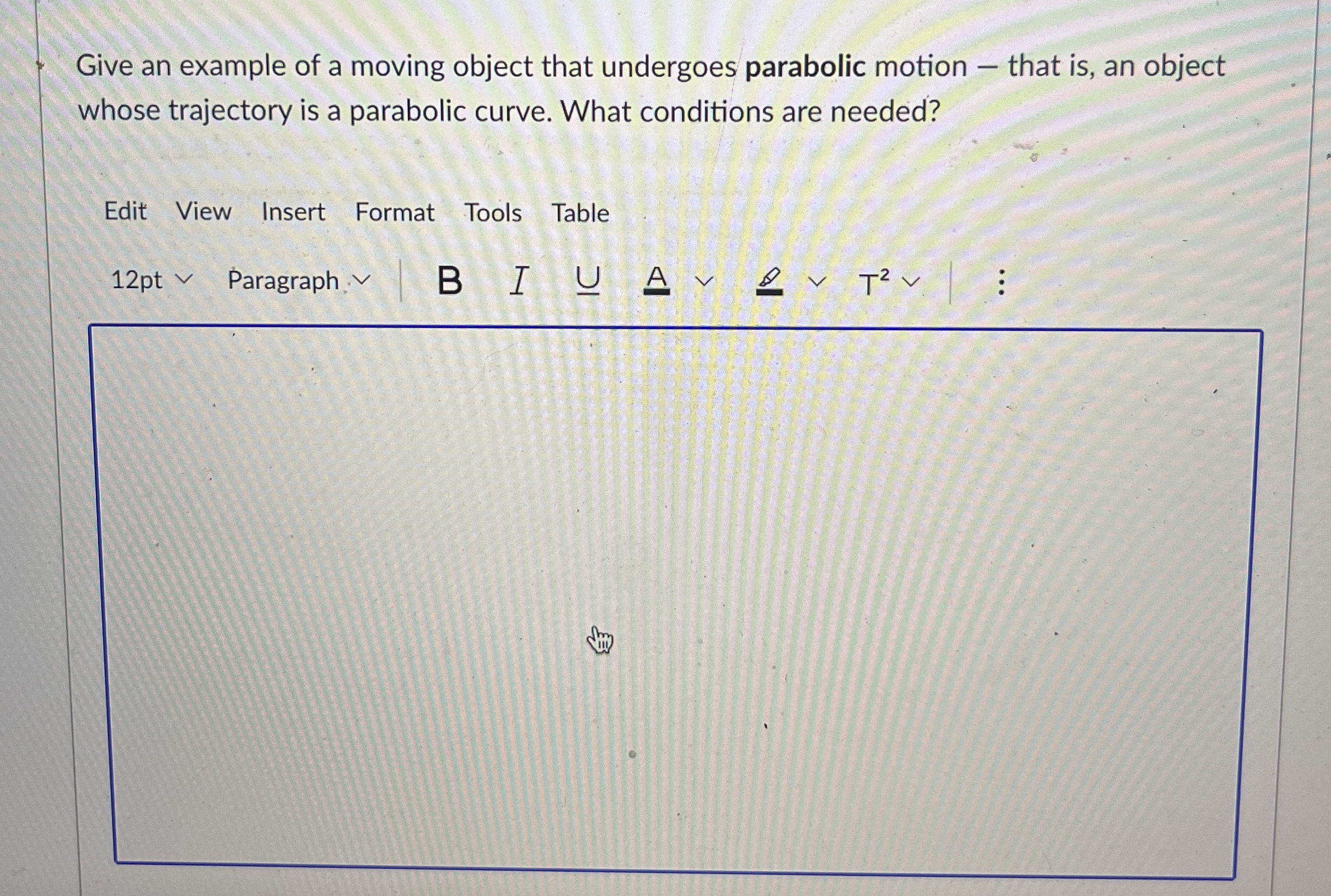 Solved Give an example of a moving object that undergoes | Chegg.com