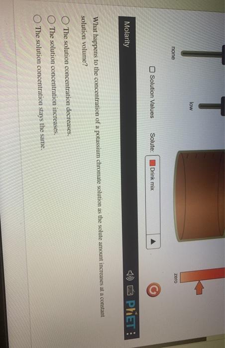 Solved Use the interactive to observe how solute amount and | Chegg.com