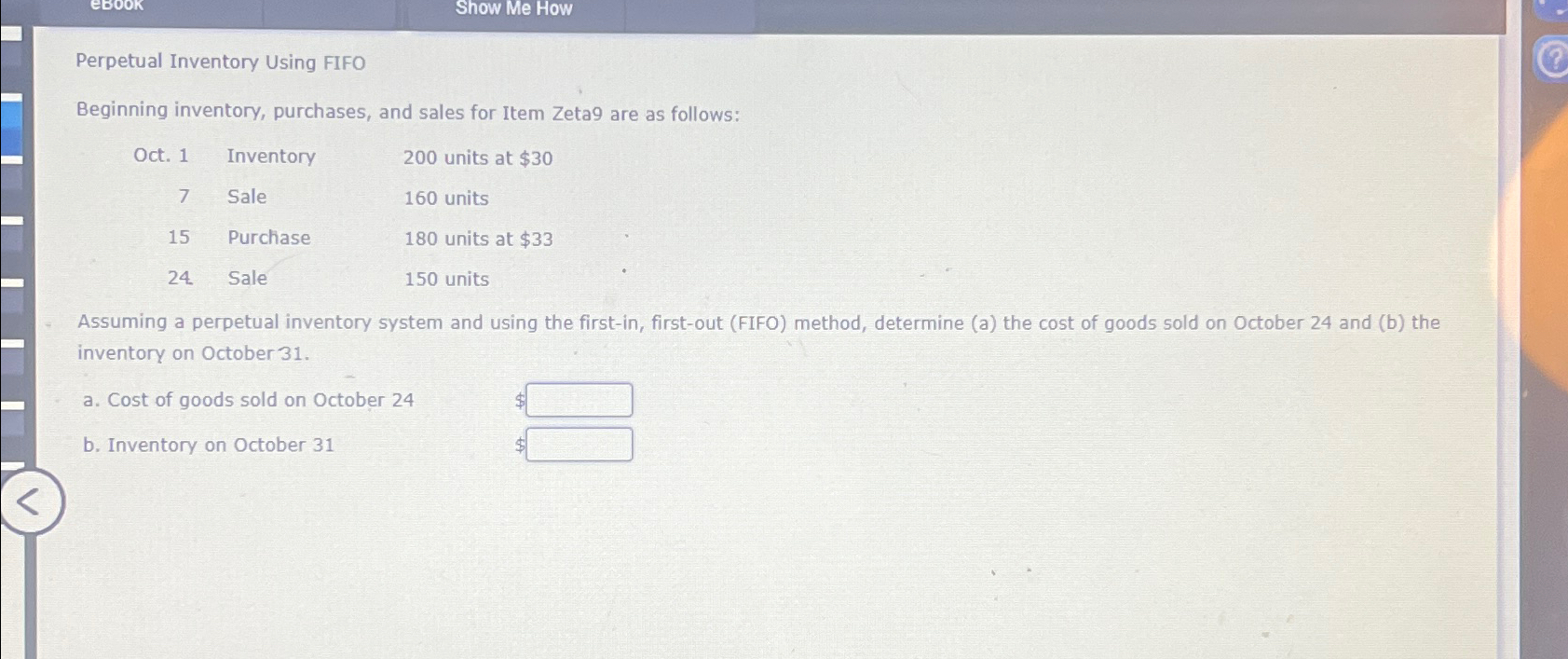 Solved Perpetual Inventory Using FIFOBeginning inventory, | Chegg.com