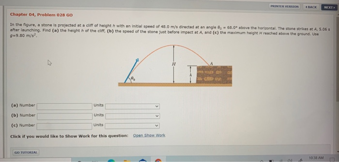 Solved PRINTER VERSION RACK NEXT Chapter 04, Problem 028 GO | Chegg.com