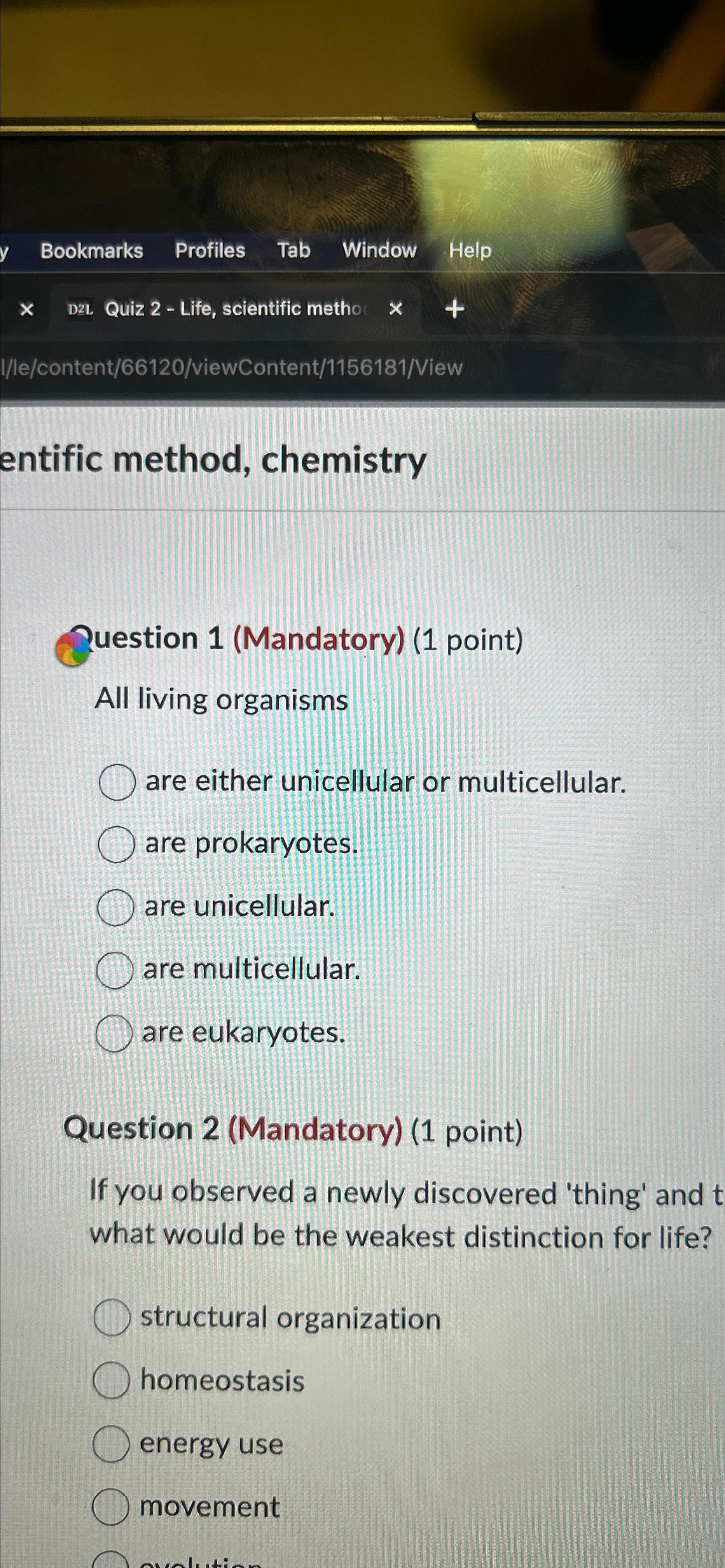 Solved entific method, chemistryQuestion 1 (Mandatory) (1 | Chegg.com