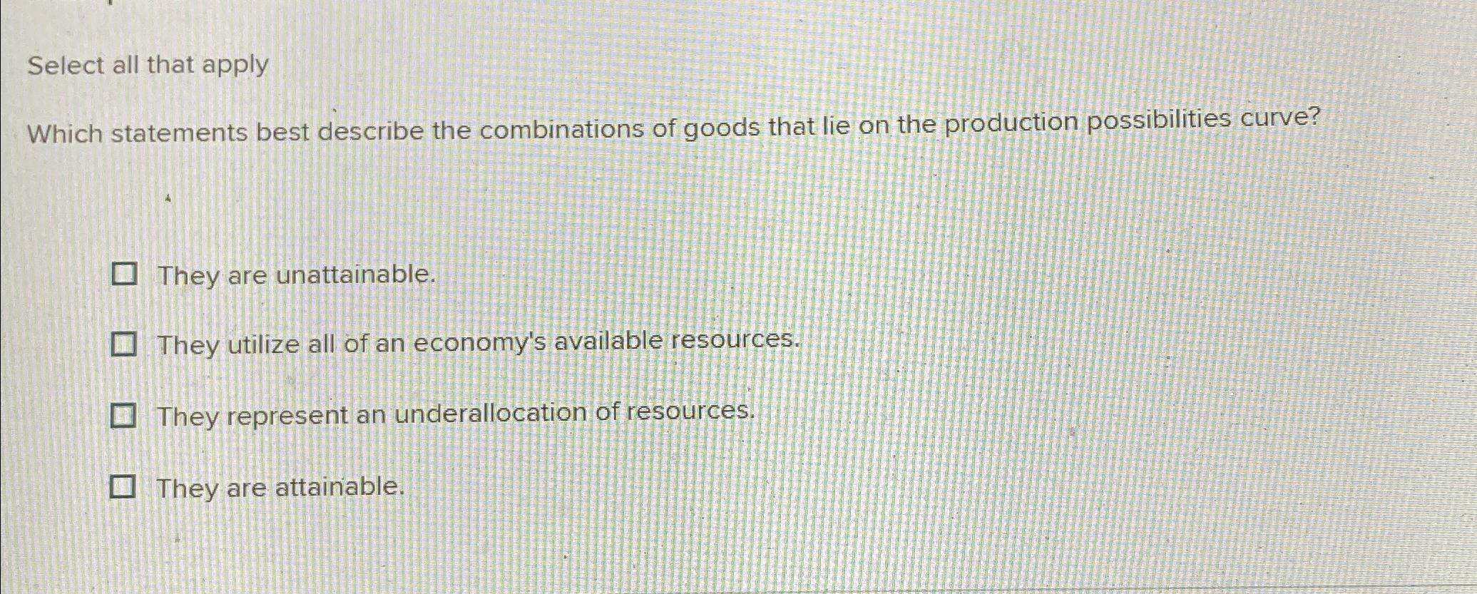 Solved Select all that applyWhich statements best describe | Chegg.com