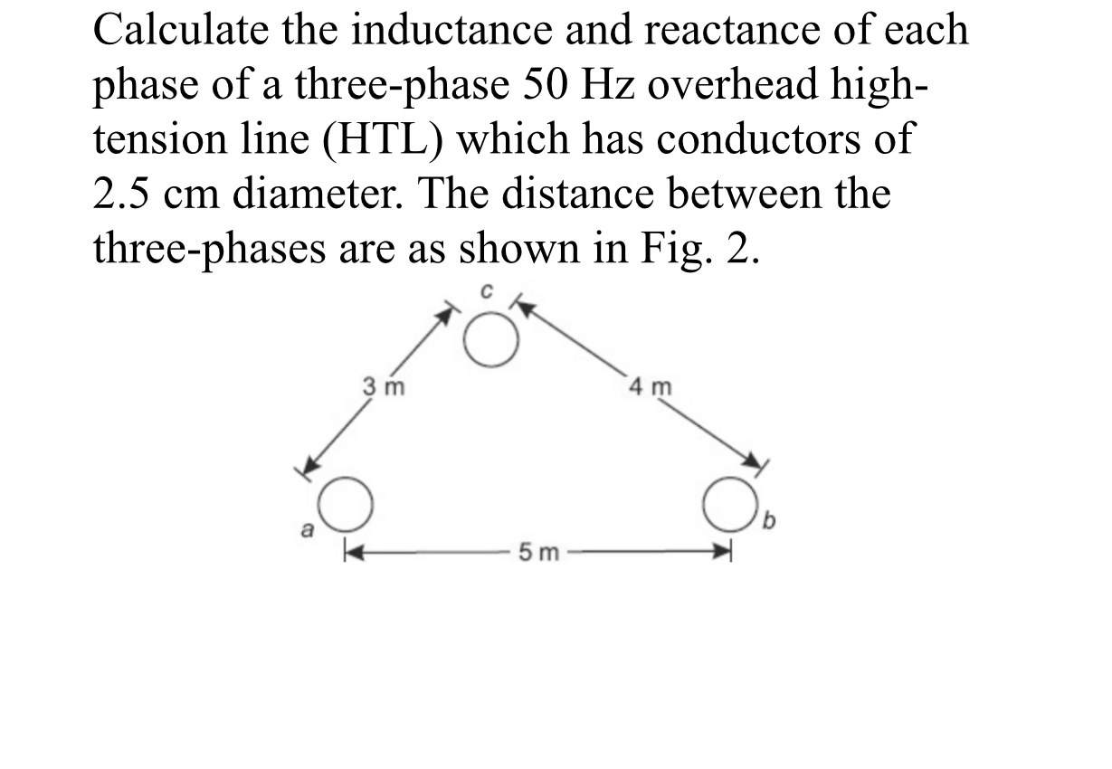 Solved Calculate the inductance and reactance of each phase | Chegg.com
