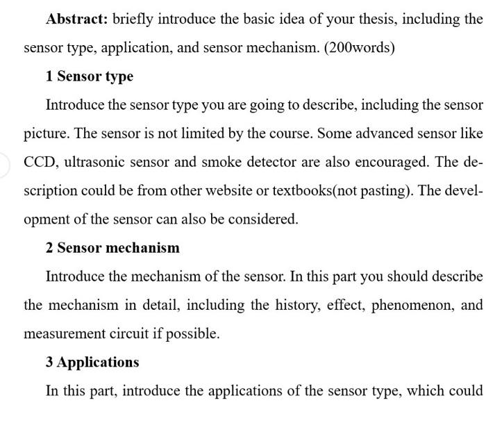 Solved Abstract: briefly introduce the basic idea of your | Chegg.com
