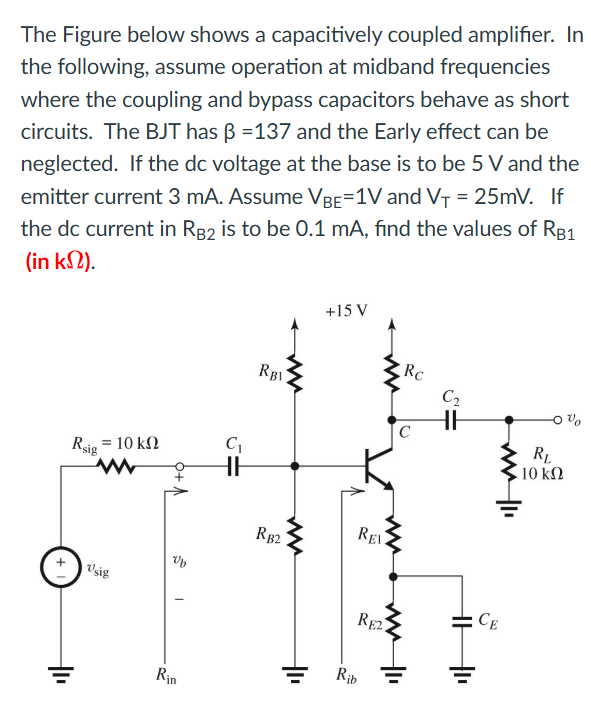 Solved The Figure below shows a capacitively coupled | Chegg.com