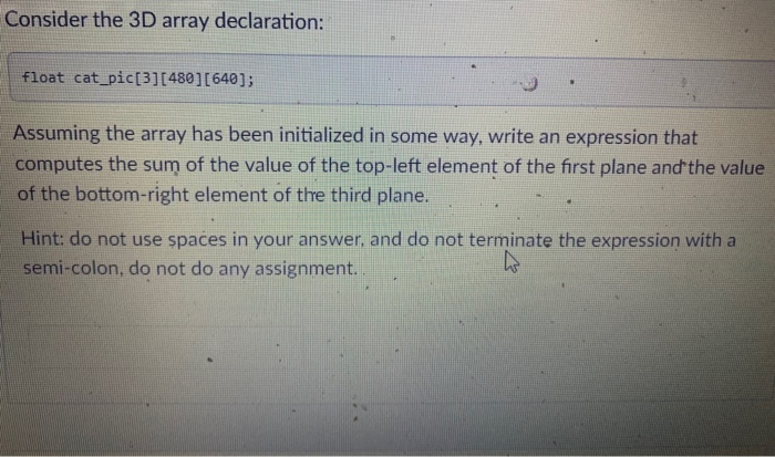 Solved Write the declaration for a 2D array of 64-bit signed | Chegg.com