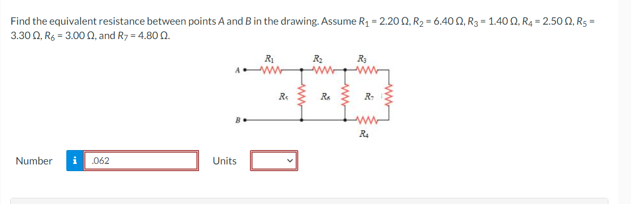 Solved Find the equivalent resistance between points A and B | Chegg.com