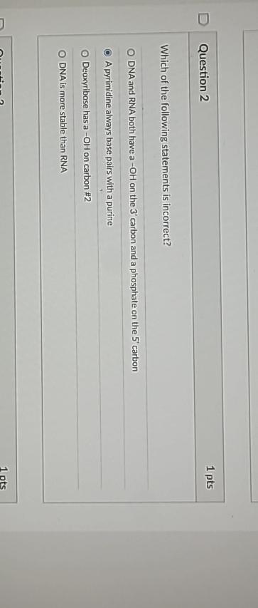 Solved Question 21 ﻿ptsWhich of the following statements is | Chegg.com