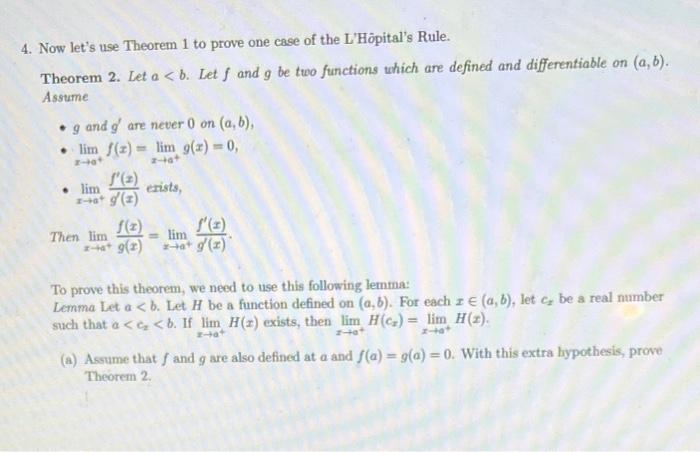 Solved Now let's use Theorem 1 to prove one case of the | Chegg.com