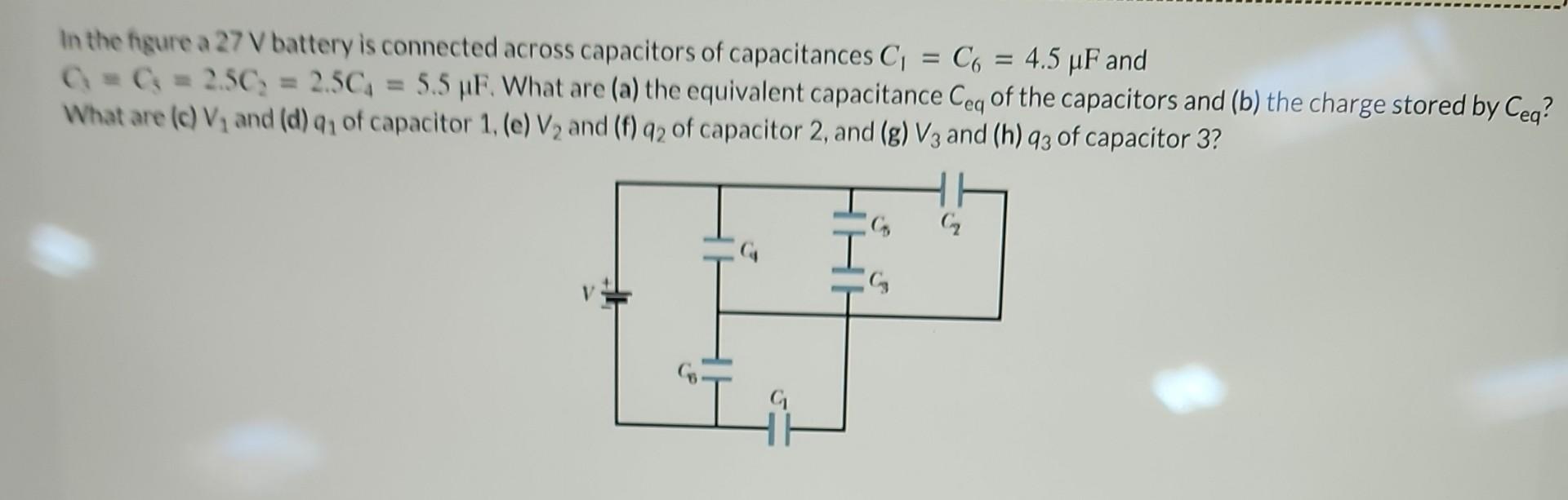 Solved In the figure a 27 V battery is connected across | Chegg.com