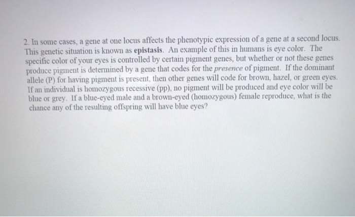 Solved Human Genetics The following exercises are genetics | Chegg.com