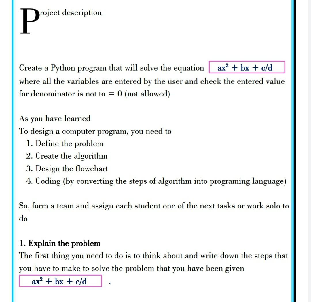 Solved make sure to deliver MS word file contains the | Chegg.com